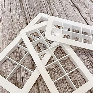 Clever Monster Square Cookie Cutter Set, Geometric Multicutter Square Cake Fondant Cutter, 3 Size Square Biscuit Cutters Cake Decorating