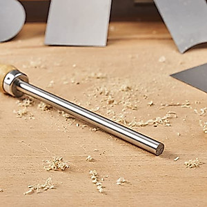 HERMIT TOOLS Pack of 9 Multi-Shape Cabinet Scraper for Woodworking (9, 1 Burnisher+2Rectangle+1Curved+1Gooseneck+2Concave+2Convex)