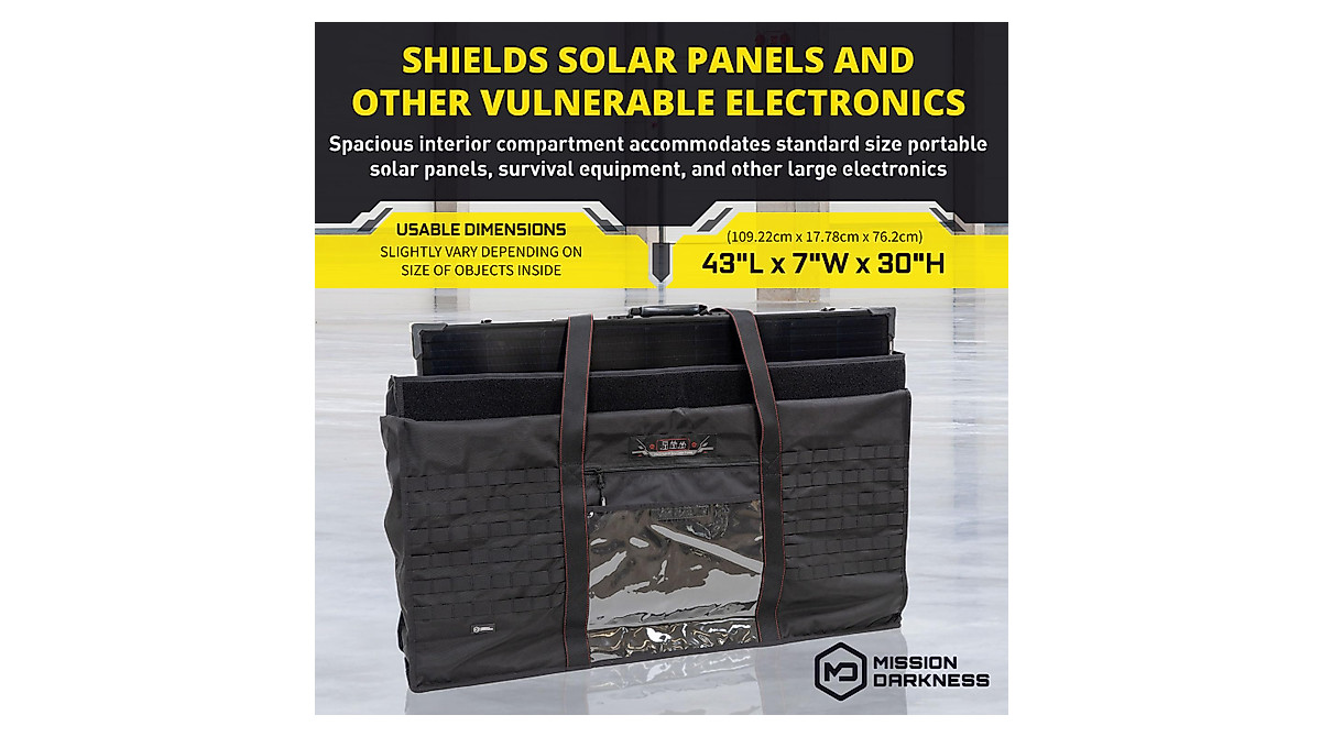 Mission Darkness EMP Faraday Bags for Generators & Solar Panels