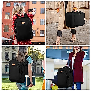 Large Travel Backpack, TSA Flight Approved Carry On Backpack for Men & Women, Large Daypack Hiking Backpack with USB Charging Port, Lightweight Daypack Business College Weekender Overnight Bag