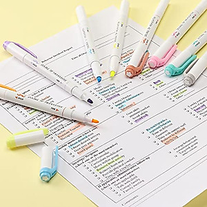 Mr. Pen- Double Tip Highlighters, Fine & Chisel Tip, Neon and Pastel Colors, 8 Pack, Highlighters, Highlighter markers, Planner Markers, Highlighters for Bible Journaling, Highlighter Pens