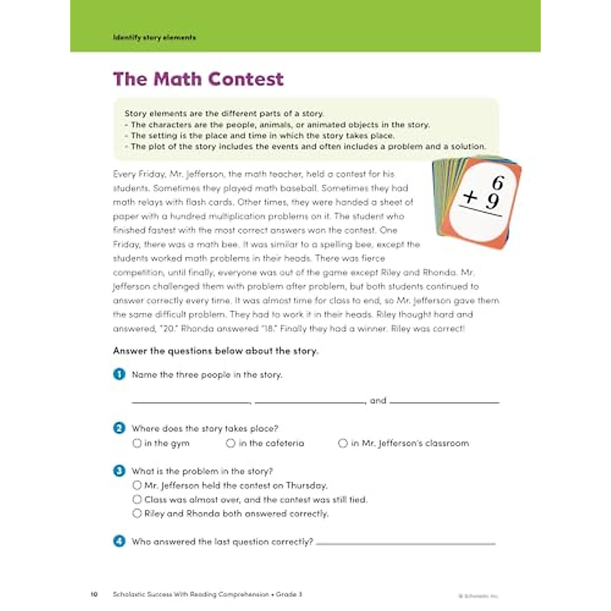 Scholastic Success with Reading Comprehension Grade 3 Workbook