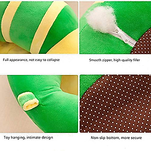 Baby Support Seat Sofa Plush Soft Animal Shaped Baby Learning to Sit Chair Keep Sitting Posture Comfortable Infant Sitting Chair for 4 Months up Baby (Blue)