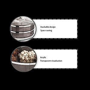 MYBAQ,Fruit Platter Tray,Divided Serving Tray With Lid,Fruit Trays For Serving For Party,Fruit Plate,Fruit Tray,11 "L X 7.9 "H,Compartmentalised And Stackable Design To Save Space