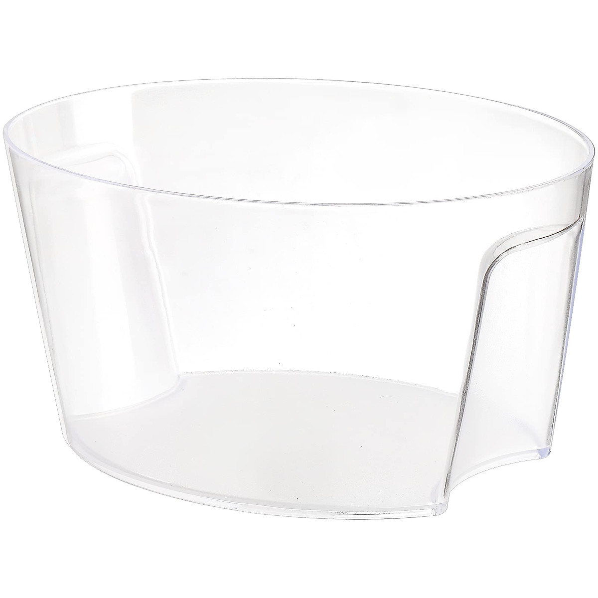 Cedilis 2 Pack 6 Liter Acrylic Ice Bucket, Clear Champagne Bucket Chille, Oval Wine Bucket, Drink Cooler Bucket, Beverage Storage Tub for Champagne, Beer Bottles, Drinks, Bar and Parties