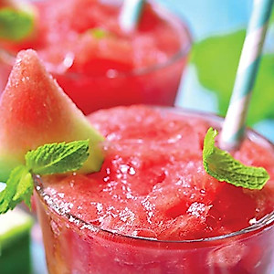 Taco Tuesday 56-Oz. Margarita & Slush Maker, Shave, Blend, and Shave-Blend Settings, Water Drip Reservoir and Cord Storage Included, White/Lime Green