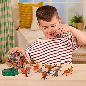 Terra by Battat – 60 Pcs Dinosaur Figures – Assorted Plastic Mini Animal Figurines For Kids 3+ – Birthday Party Supplies & Decorations