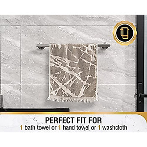 HITSLAM Brushed Nickel 19.8 Inch Towel Bar for Bathroom, SUS304 Stainless Steel Bathroom Towel Rack Wall Mounted, Modern Home Decor Bath Towel Holder with Hardware Accessories