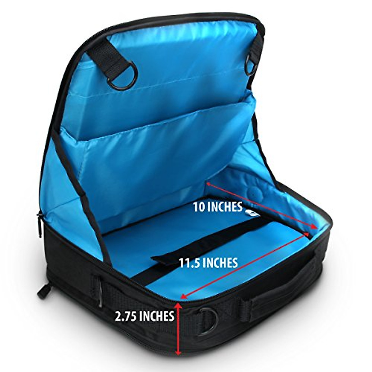 USA Gear Portable DVD Player Headrest Car Mount Display Case, Storage Bag Fits DBPOWER 9.5 Inch, Sylvania SDVD10408, Ematic EPD909, Azend BDP-M1061, Sony BDPSX910, More 7-10 Inches Blu-ray/DVD Players