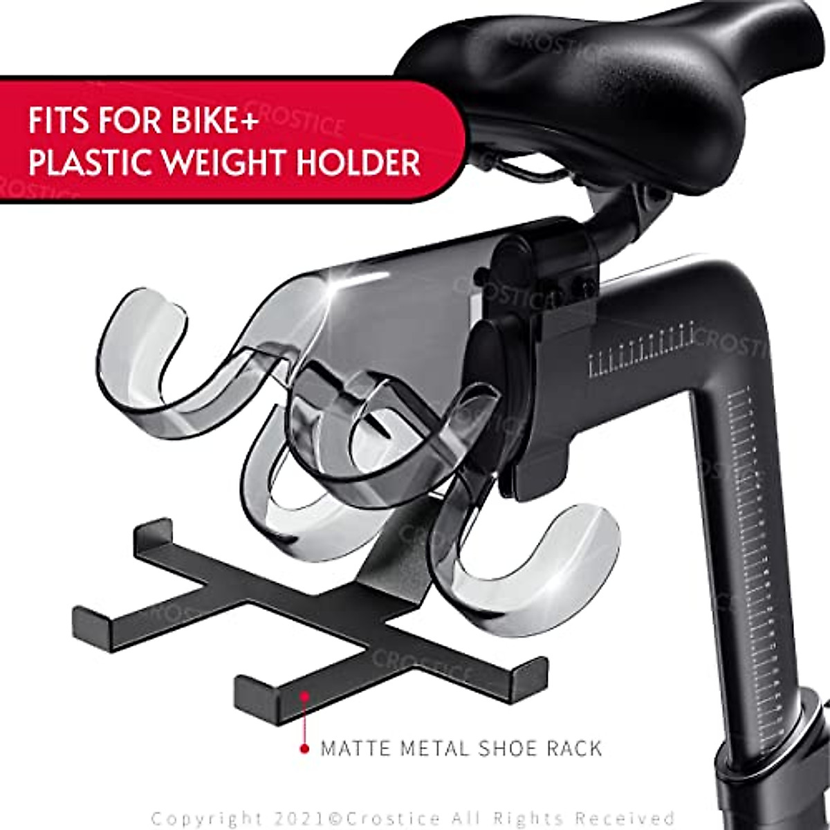 Crostice Shoes Hanger Compatible With Peloton Bike Plus, Shoes Holder for Bike+ Plastic Weight Holder(Not for Metal Weight Holder), Accessories Compatible With Bike Plus