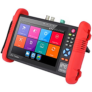 ELECTOP Upgraded 7 inch IPS Touch Screen IP Camera Tester, Support AHD, TVI, CVI & CVBS CCTV Tester Security Analog Tester with PTZ/POE/WIFI/4K H.265/HDMI in&Out/RJ45 TDR/Firmware