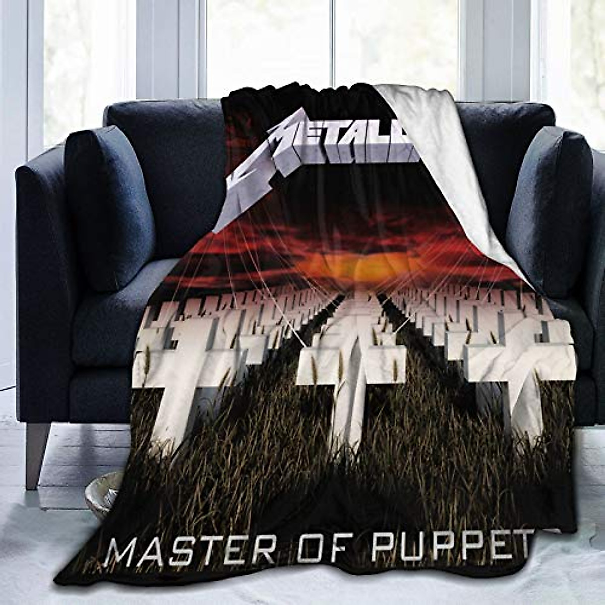 Metallica Blanket Flannel Throw Blanket Ultra Soft Micro Fleece Blankets Bed Couch Living Room 40 X 50 Inch