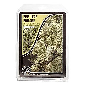 Woodland Scenics Fine Leaf Foliage 75 Square Inches-Light Green