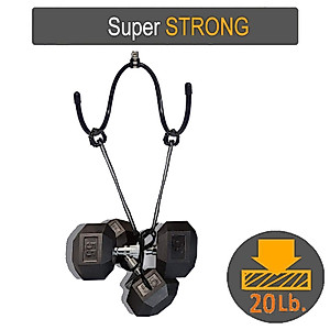 Metal Adjustable Wall Rack, Multi-Purpose Shelf for Foam Roller Racks Yoga Mat Storage Exercise Mat Organizer Bath Towels Holder for Your Fitness Class or Home Gym Bathroom, Up to 20Lbs - （4 Pack）