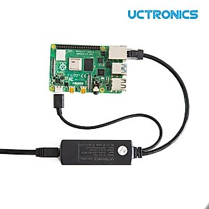 UCTRONICS PoE Splitter USB-C 5V - Active PoE to USB-C Adapter, IEEE 802.3af Compliant for Raspberry Pi 4, Google WiFi, Security Cameras, and More