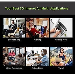 Tri Cascade VOS™ 5G Cellular Travel Internet with Local & Global Access T-Mobile SIM, Supports macOS, iPadOS, Windows, Linux, USB C Dongle for PC, Desktop, Gen10 iPad, MacBook, Surface Tablet