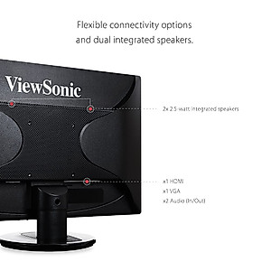 ViewSonic VA2246MH-LED 22in 1080p LED Monitor HDMI, VGA (Renewed)