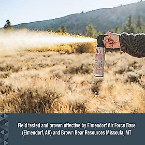 SABRE Frontiersman 9.2 fl oz. Bear Spray, Maximum Strength 2.0% Major Capsaicinoids, Powerful 35 ft. Range Bear Deterrent, Outdoor Camping & Hiking Protection