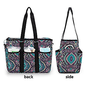 LoDrid Nurse Bag with Bottom Pad, Large Home Health Nurse Bag, Medical Assistant Bag with Multiple Pockets Features, Nurse Equipment Bag for Work, Totem, Bag Only