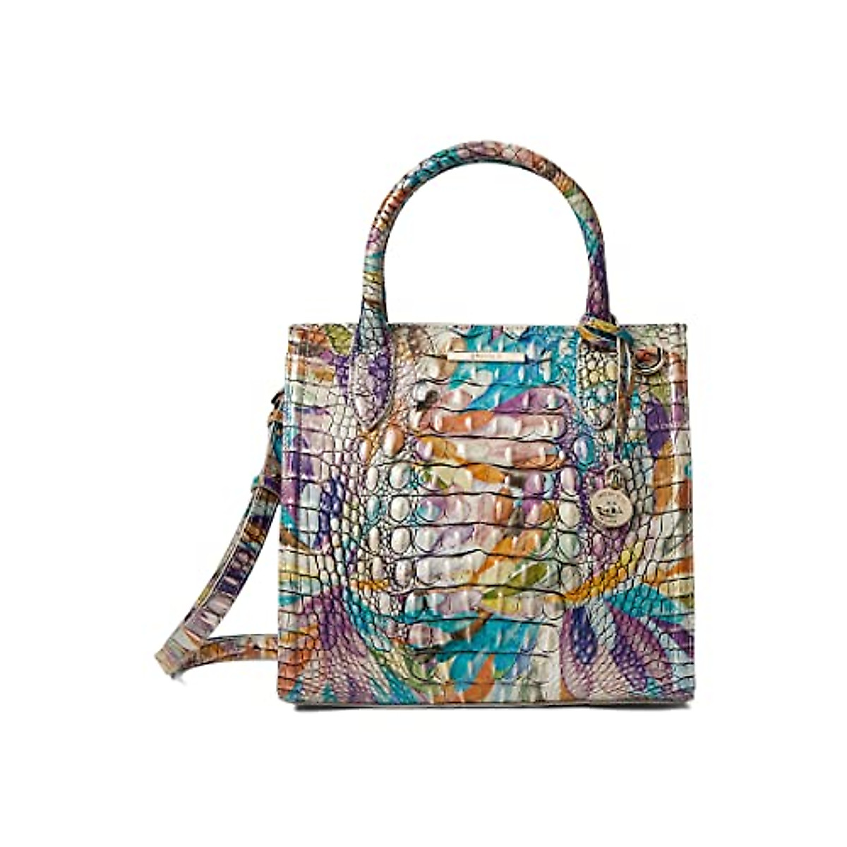 BRAHMIN Melbourne Small Caroline Satchel Flourish One Size