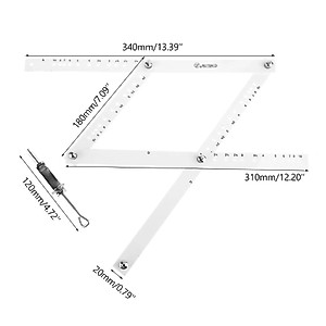 DYNWAVE Clear Pantograph Artist Drawing Tool Folding Reducer 10 Times Scale
