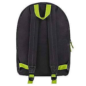 Trail maker Classic 17 Inch Backpack with Adjustable Padded Shoulder Straps (Grey/Green)