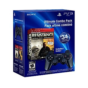 Resistance Dual Pack & DUALSHOCK3 wireless controller - Playstation 3 (Ultimate Combo Pack)