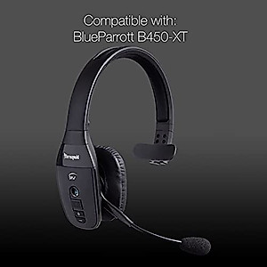 BlueParrot B450-XT Cushion Kit - Includes Foam and Leatherette Replacement Ear Cushions, Four Foam Windscreens (for B450-XT only - 1st Gen Prior to May 2020) VXI-204019-B