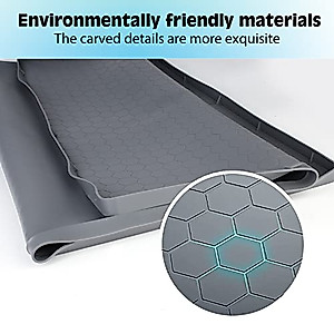Kitchen Waterproof Under Sink Mat: Silicone Under Sink Liner，Under Sink Liner Drip Tray，34" x 22" Under Sink Kitchen Cabinet Mat，Under Sink Liner Drip Tray，Kitchen Sink Mats