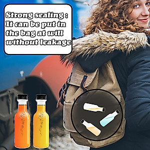 Mini Liquor Bottles,50 Pack Empty Spirit Bottles with Black Screw Cap,1.7oz Reusable Plastic Alcohol Shot Bottles with 10 Funnels for Baby Shower,Party,Weddings