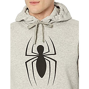 Amazon Essentials Disney Star Wars Men's Fleece Pullover Hoodie Sweatshirts, Marvel Spider-Man, Medium