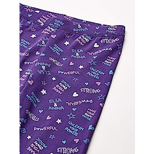 Amazon Essentials Disney | Marvel | Star Wars | Frozen | Princess Girls' Leggings, Pack of 4, Frozen Sisters, 4T