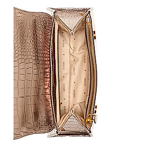 GUESS Enisa Top Handle Flap, Pewter