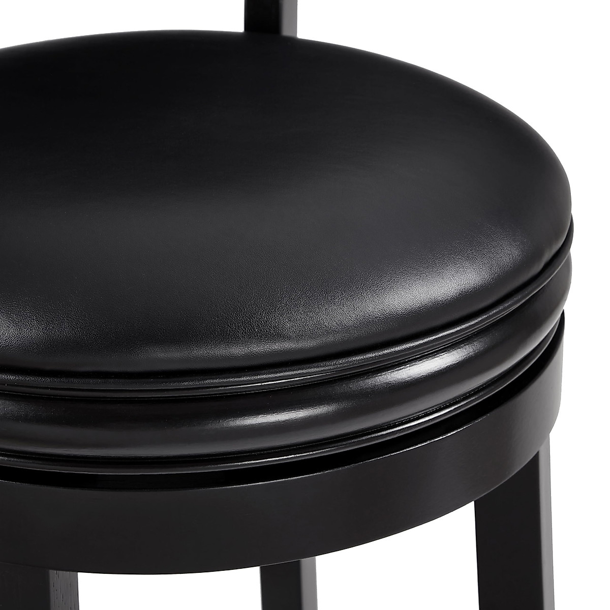 Ball & Cast Swivel Pub Height Barstool 29 Inch Seat Height Black Set of 1