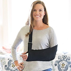 Joslin Sling Ultimate Arm Sling - Arm Sling for Men & Women to Support Shoulder, Elbow, or Wrist Injury - Arm Immobilizer, Shoulder Stabilizer & Rotator Cuff Support - Adult