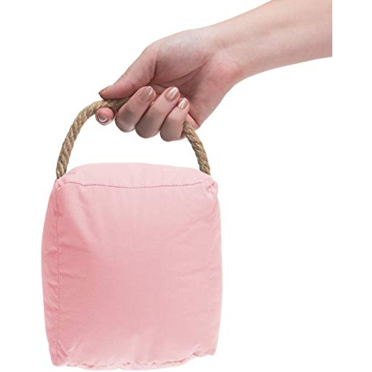 Pavilion Gift Company Open Thank Heaven for Little Girls Pink Door Stopper Baby Room Decoration