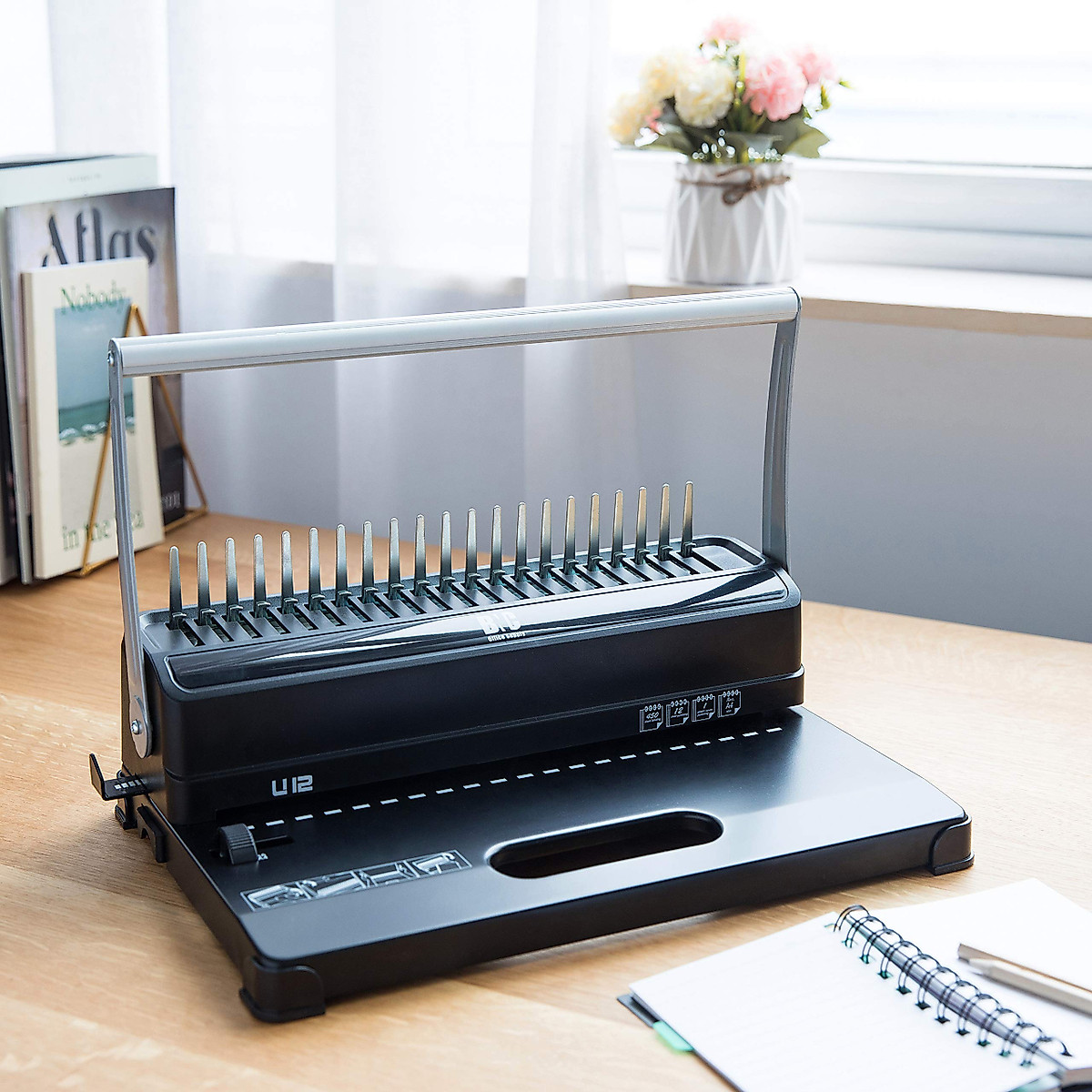 BNC U12 21-Hole Binding Machine 450 Page Binding Capacity and 12 Page Punching Capacity