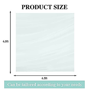 SHANGXING 2 Pack Greenhouse Clear Plastic Film-6.5 x 6.5 Ft Polyethylene Greenhouse Plant Cover Sheeting UV Resistant for Horticulture,Garden and Agriculture (2pcs)