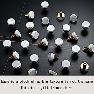 ZAHCHIS Golden Brass Hook Natural Marble Porch The Bathroom Towel Hook Wall Hook Golden Hooks for Hanging Contracted (Punch)