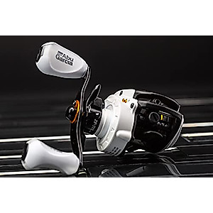 Abu Garcia Max Pro Low Profile Baitcast Reel, Size LP (1539728), 7 Stainless Steel Ball Bearings + 1 Roller Bearing, Synthetic Star Drag, Max of 15lb | 6.8kg, Multi