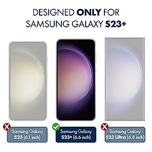 ArmorSuit 2 Pack MilitaryShield Screen Protector Designed for Samsung Galaxy S23 Plus 5G / Galaxy S23+ (6.6 Inch, 2023 Release) Case Friendly HD Clear Film - Made in USA