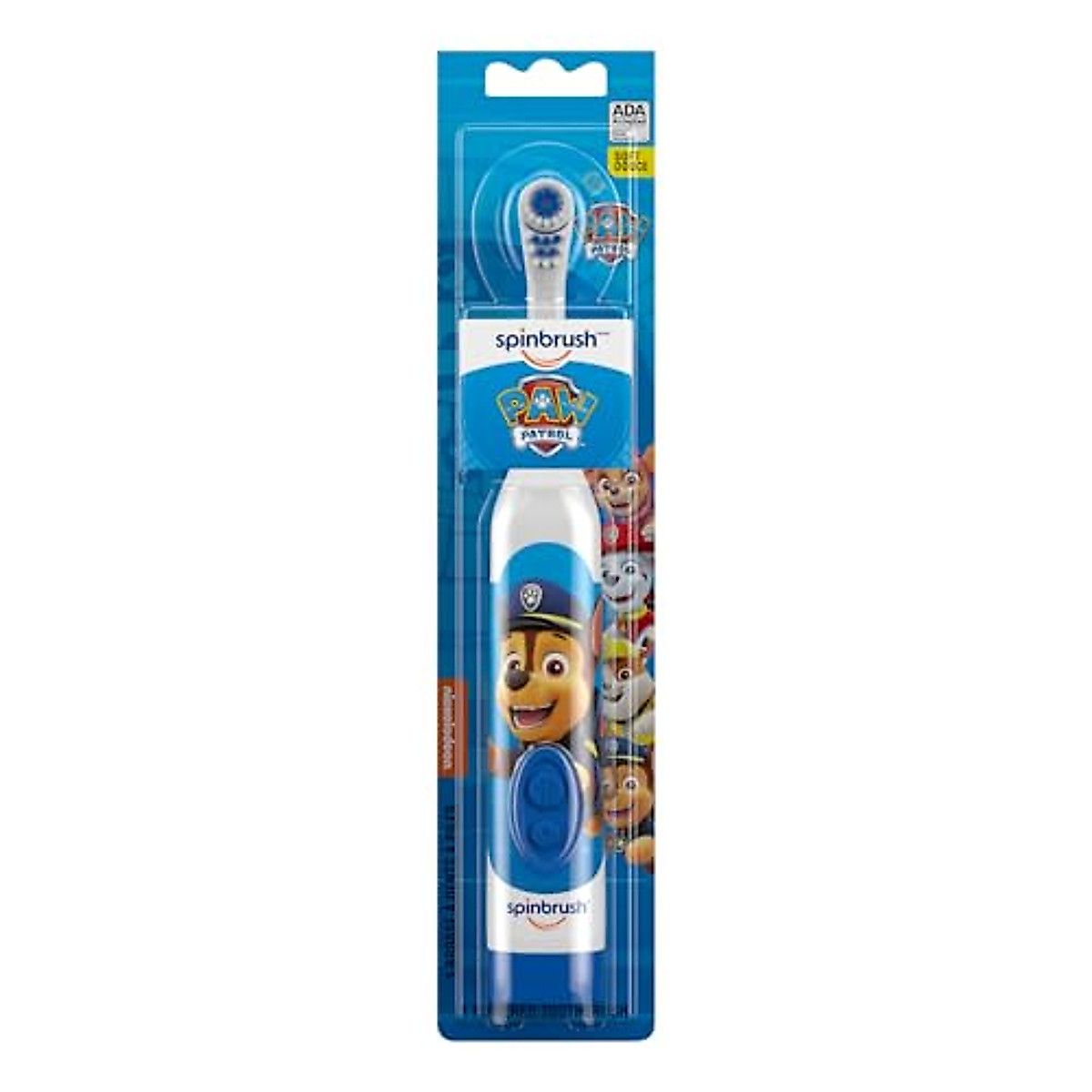 Spinbrush PAW Patrol Kid’s Electric Battery Toothbrush, Soft, 1 ct, Character May Vary