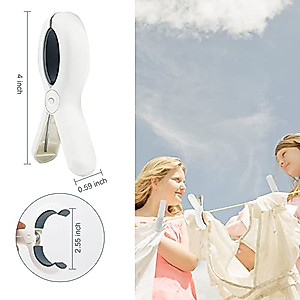 Beach Towel Clips for Chairs-Clothespins 6 pcs Heavy Duty Laundry Clamps Clothes Pegs Chair Clips Towel Holder Windproof Clothes Pins for Lounge Chair