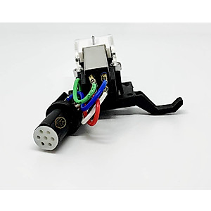Headshell, Chrome mount cartridge, needle, stylus for DENON DP-30L, DP-35F, DP-37F, DP-45F, DP-47F, DP-51F, DP-52F, DP-23F