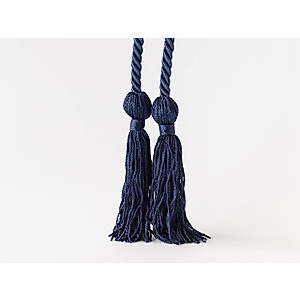 WeGraduate 12pcs Graduation Honor Cord 68'' with Soft Touch Tassel (Navy)