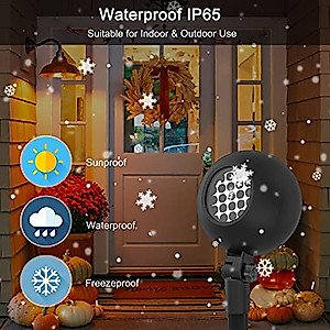 Auxiwa Halloween Lights with Pumpkin Projector Lights Waterproof Outdoor Indoor Holiday Light LED Landscape Lights for Halloween Theme Party Yard Garden Decorations
