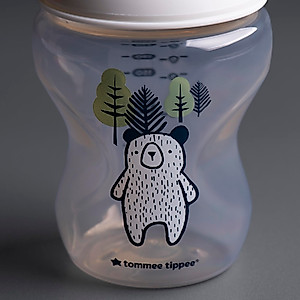 Tommee Tippee Closer to Nature Baby Bottles, Woodland Friends | Breast-Like Nipple, Anti-Colic Valve (9oz, 3 Count)