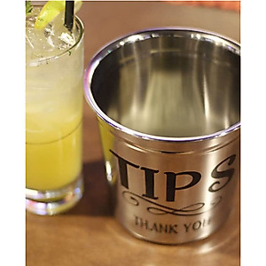 Tip Jar for Bartenders Money, Musicians Tip Jar for Money, Tip Jar for Restaurants, Tip Bucket for Money, Tip Cup for Coffee Shop