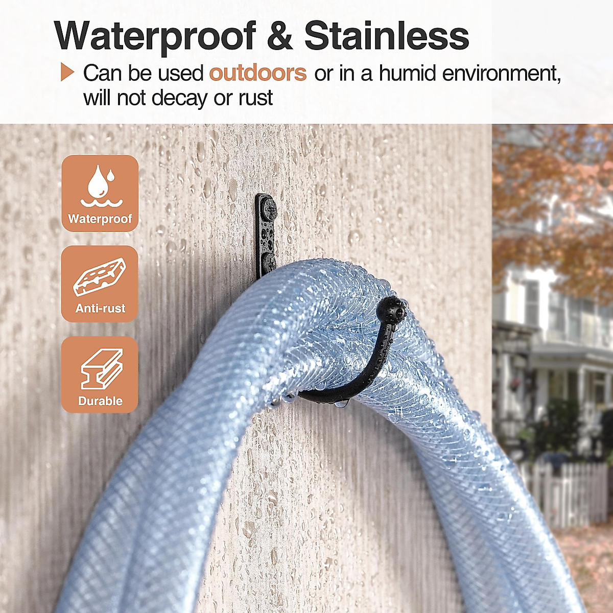 jockcaras Black Wall Hooks for Towel Storage: Holds up to 45 LBS, Larger Size for Bags, Coats, and Keys, Includes Extra Screws, Ideal for Bathroom, Kitchen, Bedroom (6 Pack)