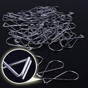 500 Packs Ceiling Hook Clips Ceiling Tile Hooks T-bar Clips Drop Ceiling Clips for Office, Classroom, Home and Wedding Decoration, Hanging Sign from Suspended Tile/Grid/Drop Ceilings